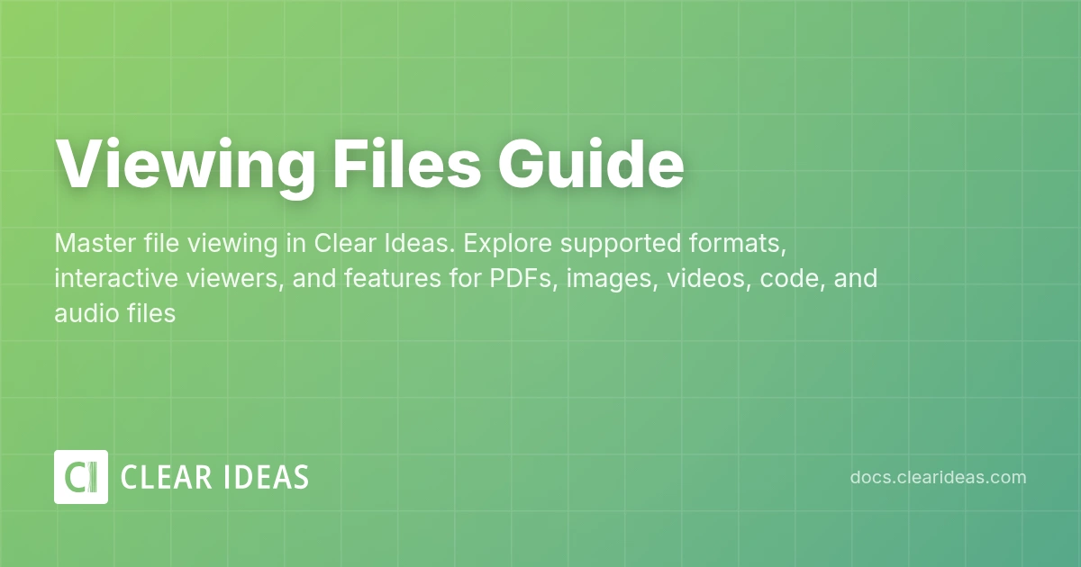 Viewing Files | Clear Ideas Documentation